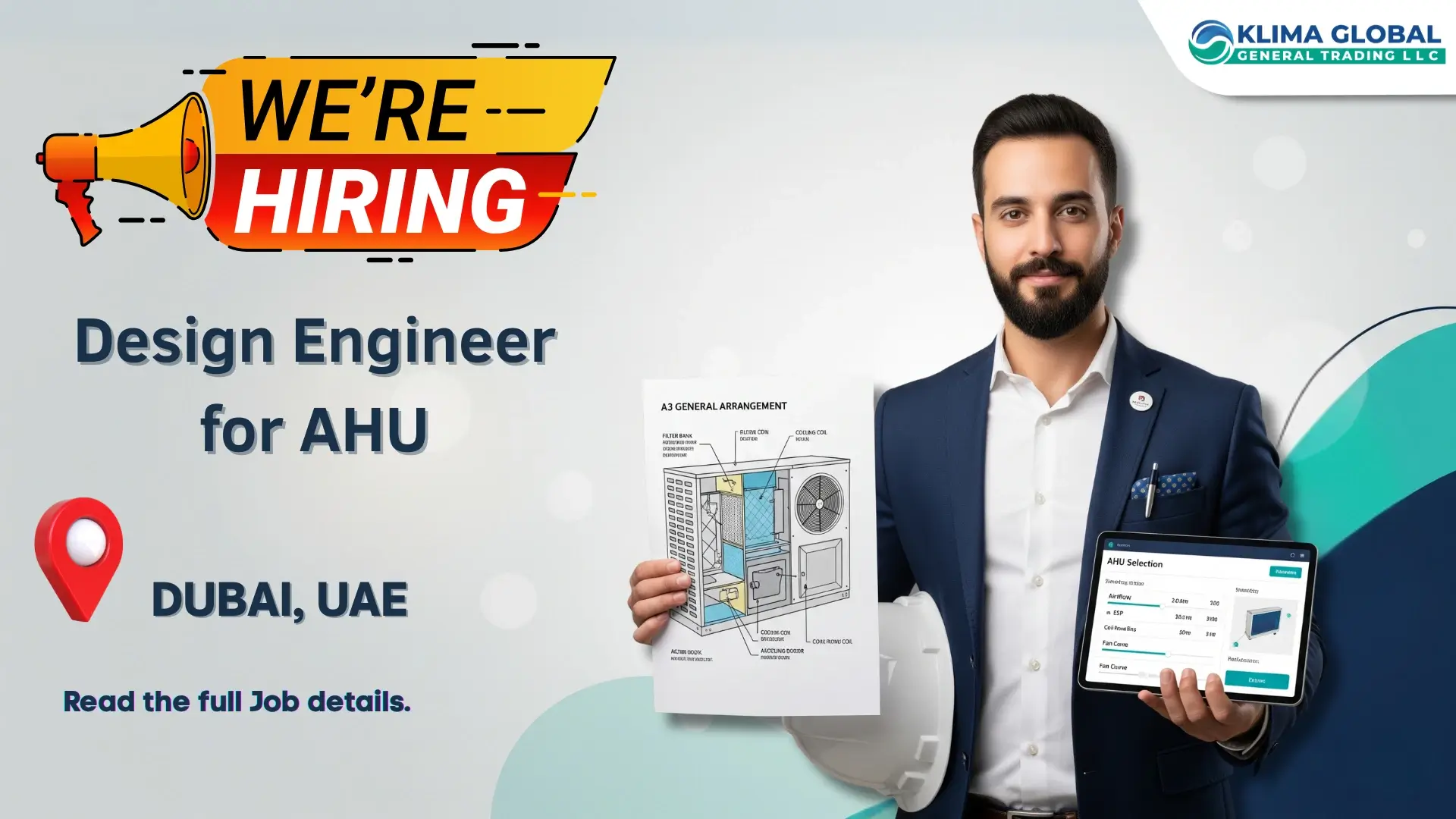 Now Hiring: HVAC Design Engineer – Dubai| Klima Global